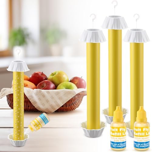 Amazon.com : Qualirey 3 Pack Fruit Fly Trap Sticks for Indoors ...