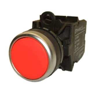 LED Andon SW-2837-202 Red Push button switch, Flush Face: Electronic ...
