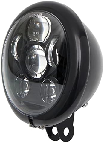 Amazon.com: 5.75" Headlight Housing Motorcycle 5 3/4 inch Round LED ...