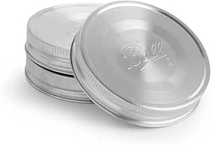 Amazon.com: Ball Reusable Mason Jar Lids, Stainless Steel Storage Lids ...