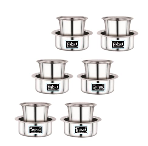 Buy Stainless Steel Dabra Set for Tea Filter Coffee Masala Milk Serving ...