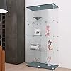 Amazon.com: HomVent Glass Display Cabinet with Doors,Glass Curio ...