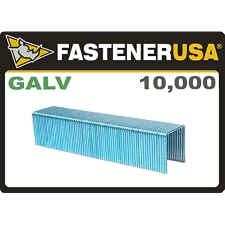 1" Leg x 15/16" Crown 16GA Galvanized GSW-16 Staples 10M Box - Amazon.com