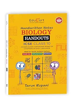 Educart Handouts ICSE Class 10 Biology Handwritten Notes 2026 (for PTs ...