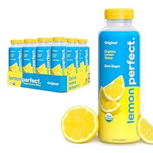Amazon.com: Lemon Perfect Original, Flavored Lemon Water, Organic, Zero Sugar, Healthy Hydration ...