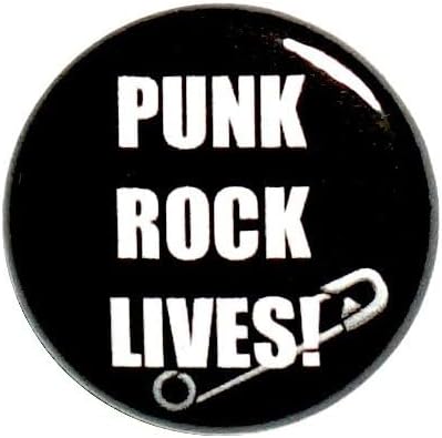 Amazon.com: Punk Rock Lives Button Pin Safety Cool Awesome Rad Jacket ...