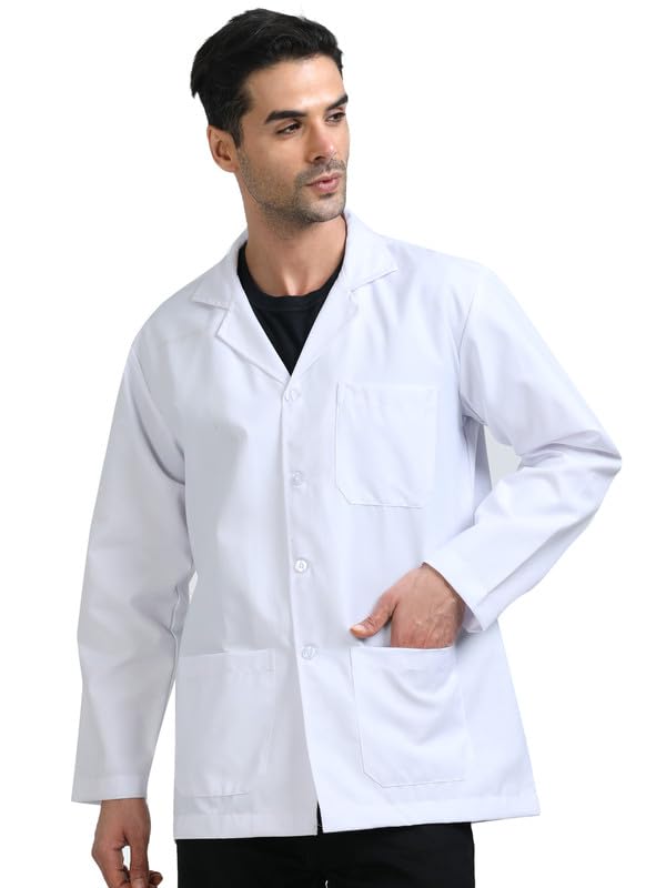 Buy SCHOLAR Unisex White Lab Coat Full Sleeves for Doctors, Nurses ...