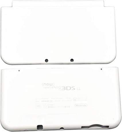New for New3DS XL Top & Bottom Case Coverplate Shell White Replacement ...