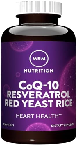 Amazon.com: MRM Nutrition CoQ-10 Resveratrol Red Yeast Rice | Heart ...