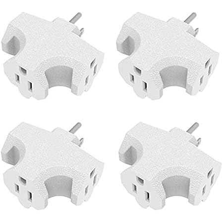 Amazon.com: oviitech Three Plug Outlet Adapter, T-Shaped Adapter ...