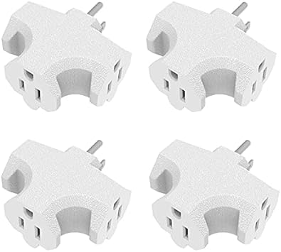 Amazon.com: Three Plug Outlet Adapter, T-Shaped Adapter,Electric Outlet ...