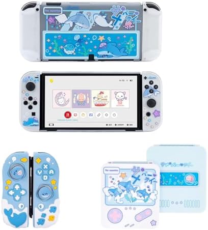 Amazon.com: GeekShare Switch OLED Protective Case,Joy Con Controller ...