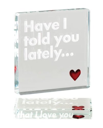 Spaceform Miniature Glass Token (Love) Have I Told You Lately : Amazon ...