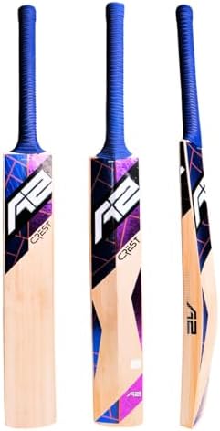 A2 Cricket Kashmir Willow Bat- Crest, Lightweight & Balanced, Short ...