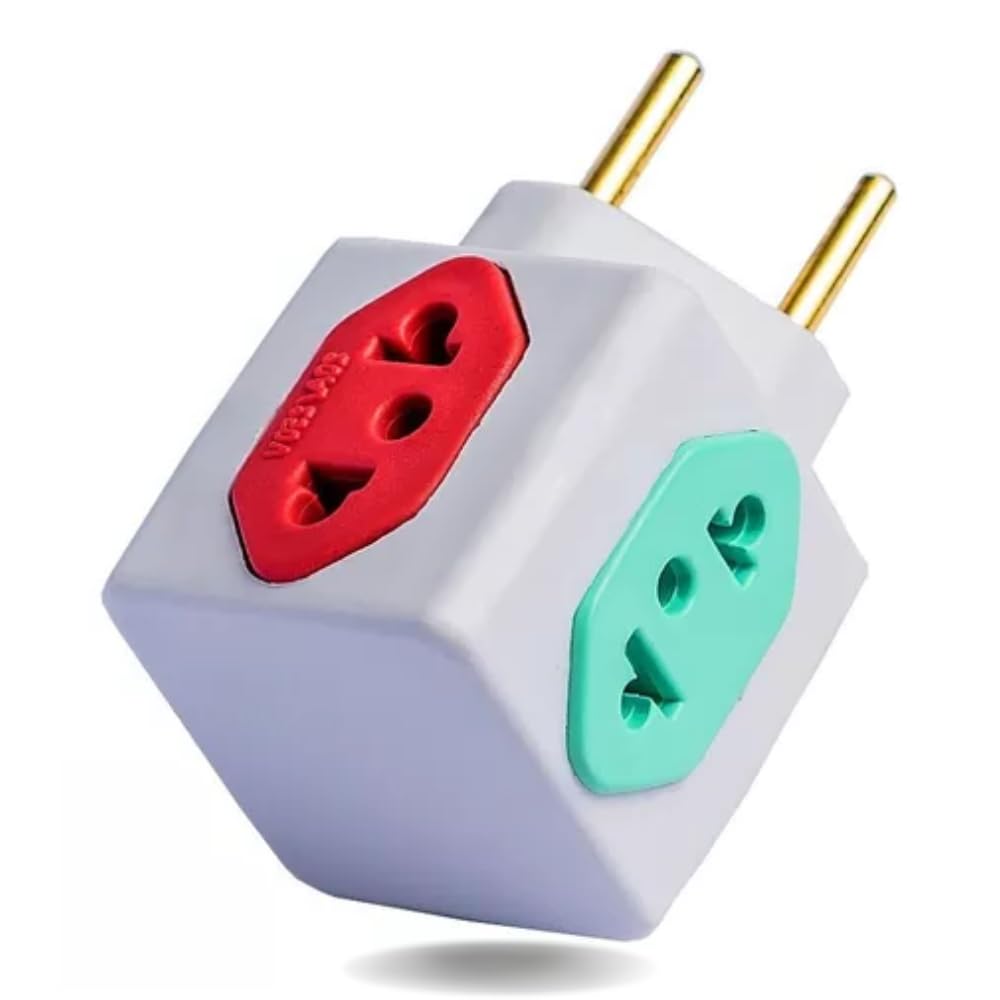 Adaptador De Tomada Benjamim Power Cubo Com 4 Entradas Multiplicador de ...