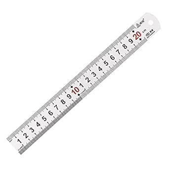 Ruler for W/Metric & 20cm Stainless Steel Ruler Metal Rulers for ...