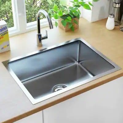 Blue Hive 24X18X10 Modular Kitchen Sink Matte Satin Finish 304 Grade ...