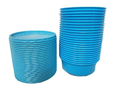Amazon.com: 12 oz. Blue Plastic Bait Cup with Vented Lid. 50 Count ...