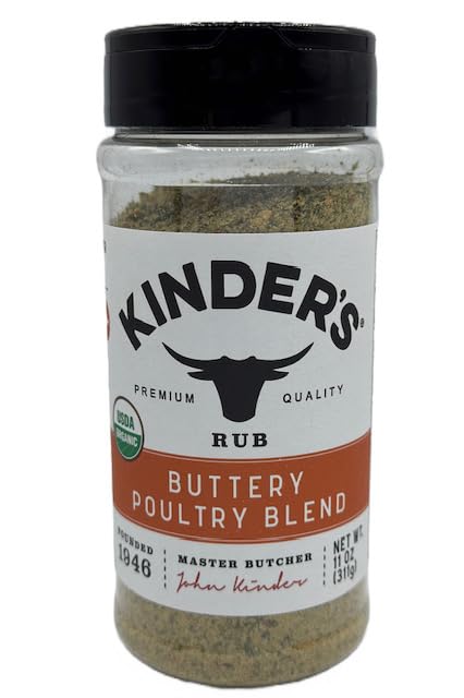 Amazon.com : Kinders Premium Quality Rub Buttery Poultry Blend 11 OZ ...