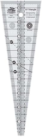 Amazon.com: Creative Grids 15 Degree Triangle Ruler - CGRT15