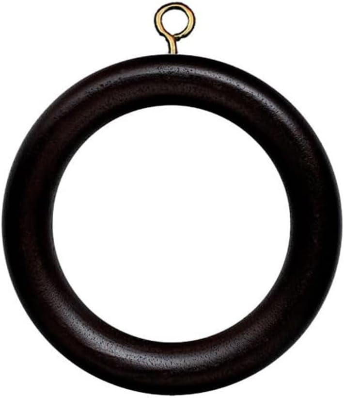 Amazon.com: Handmade Wooden Curtain Drapery Rod Rings | Curtain Rod ...