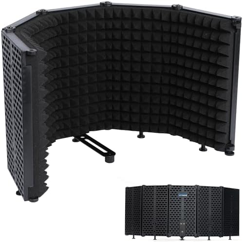 Amazon.com: Pyle Sound Isolation Recording Shield Box - Microphone Foam ...