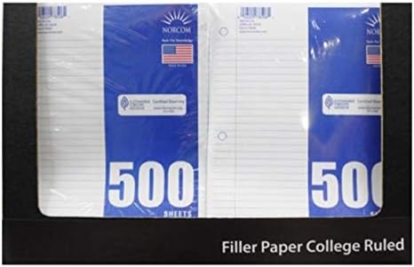 Amazon.com : College Ruled Notebook Paper (500 Sheets) : Office Products