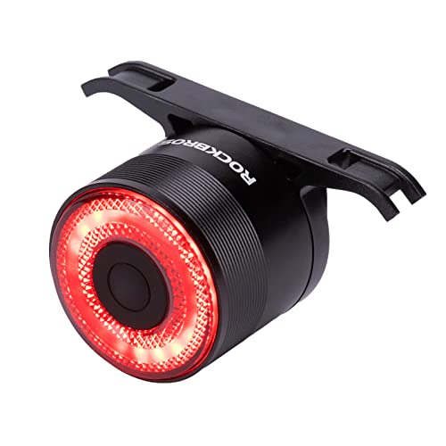 ROCKBROS Smart Bicycle Rear Light, USB and Waterproof LED IPX6, Bright ...