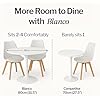 Aykah 31.5 Inch Round Modern Dining Table for 2/4 - Manufactured Wood ...