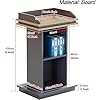 Amazon.com: Fakednss Wooden Podium Stand - Pulpit Stand with Storage ...