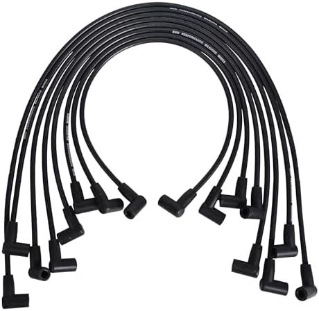 Amazon.com: RLP HEI Universal Spark Plug Wire Set 8mm with Black ...