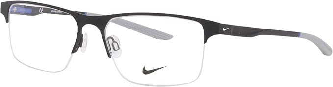 Amazon.com: Eyeglasses NIKE 8045 004 Satin Black-wolf Grey : Clothing ...