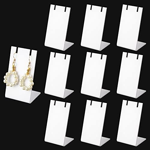 Amazon.com: PH PandaHall 10pcs Acrylic Earring Stand, White Jewelry ...
