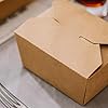 Amazon.com: To Go Food Containers 50 Pack - Kraft Microwavable Folded ...