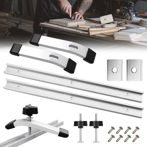 2 pièces T Track Rail M8, 400 mm Rail de Montage à Rainure T Pièce M8 T ...