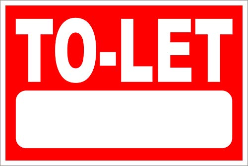 Arts to-Let Sign Board Size_12''x8''_Inches (Red) : Amazon.in: Office ...