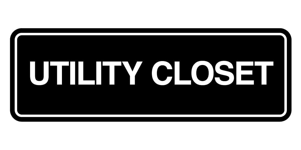 Amazon.com : Signs ByLITA Standard Utility Closet Wall or Door Sign ...