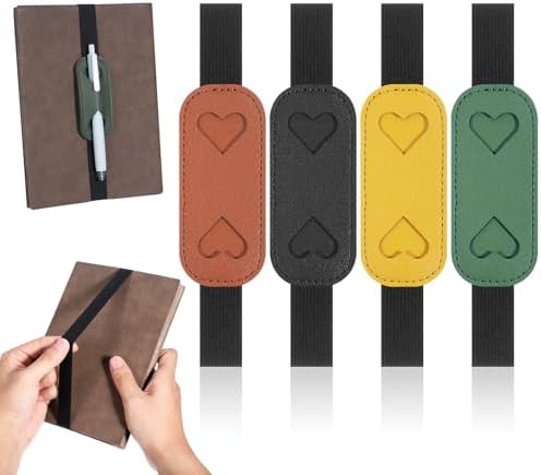 Amazon.com : Apojgitn 4Pcs Elastic Band Pen Holder for Notebook ...