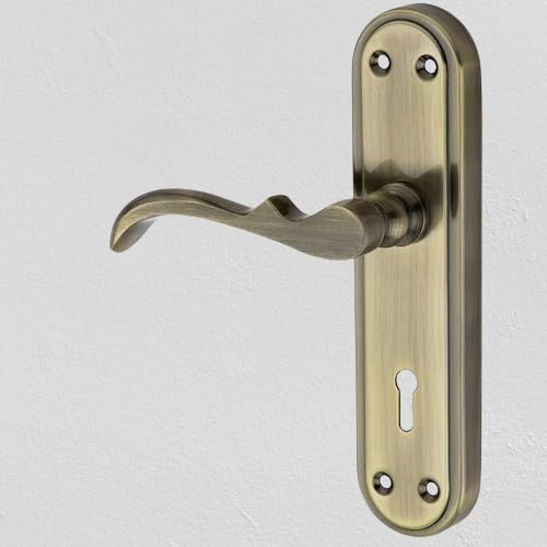 Onepro Antique Gold Finish Mortise Handle Lock Suitable for Home ...