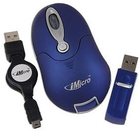Amazon.com: Blue iMicro - Mouse inalámbrico óptico 3D con receptor USB ...