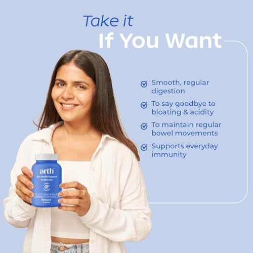 Arth Gut Health Supplement | Prebiotic & Probiotic Blend with 60 ...