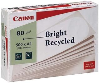 Canon Bright Paper Recycled 80gsm 500 Sheets per Ream A4 White - Ref ...