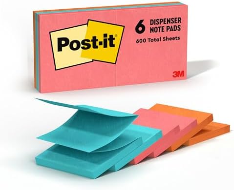 Post-it Pop-up Notes 3x3 in 6 Pads America's #1 Favorite Sticky Notes ...