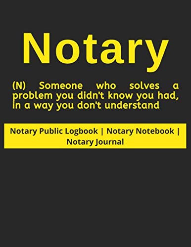 Notary Public Logbook: Notary Notebook | Notary Journal: Grand Journals ...