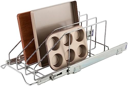 Amazon.com: DINDON Pull Out Cabinet Organizer for Pans, Cookie Sheet ...