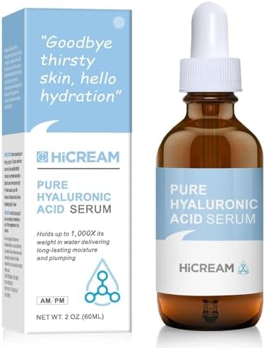 Amazon.com: Hyaluronic Acid Serum for Face, 100% Pure Anti-Aging Serum ...