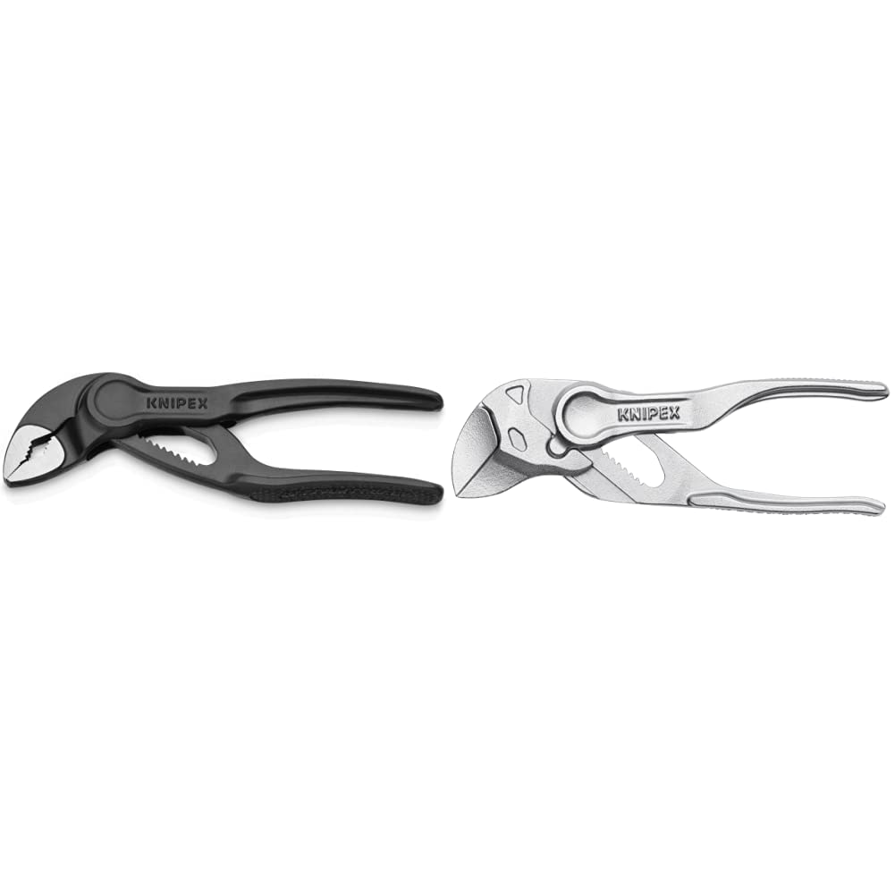 Amazon.com: KNIPEX Tools Cobra XS Water Pump Pliers(87 00 100), 4-Inch and Pliers Wrench XS ...