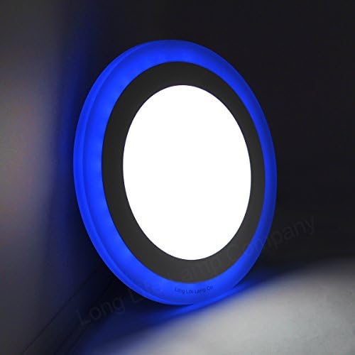 Long Life Lamp Company 12w Round Recessed LED Ceiling Panel Light Dual ...
