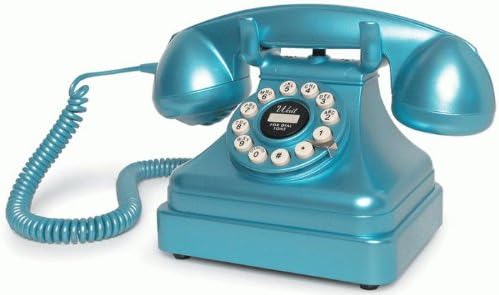 Amazon.com : Crosley Blue Kettle Classic Desk Phone (CR62-BL) : Corded ...