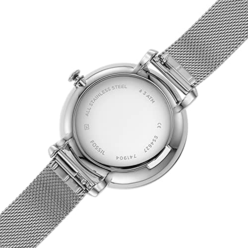 Amazon.com: Fossil Women's Jacqueline Quartz Stainless Steel Mesh Three ...
